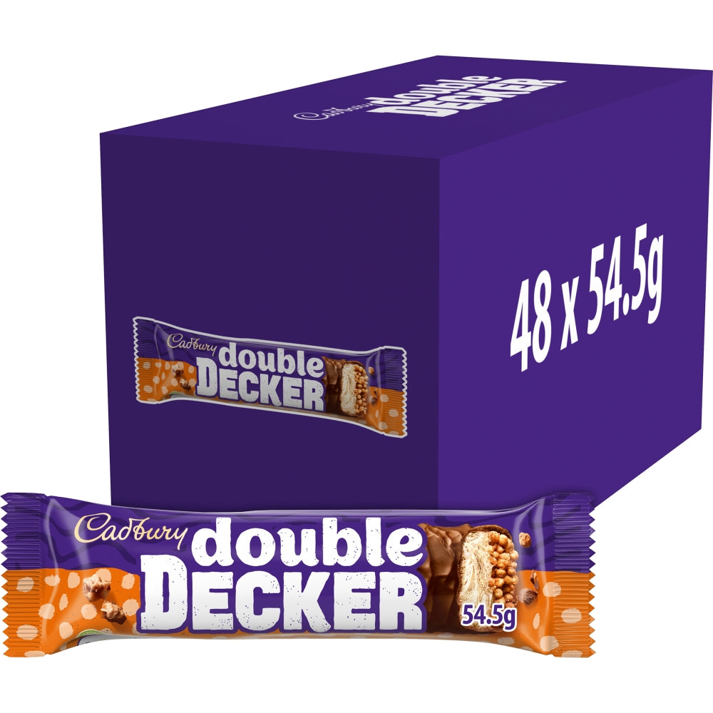 Cadbury Double Decker Chocolate Bar 54. 5g - 48 x 54. 5g Bars – Candy ...